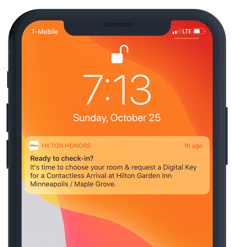 Messaging in the Hilton Honors App | Kipsu
