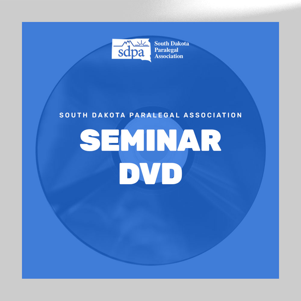 Seminars On-Demand - South Dakota Paralegal Association