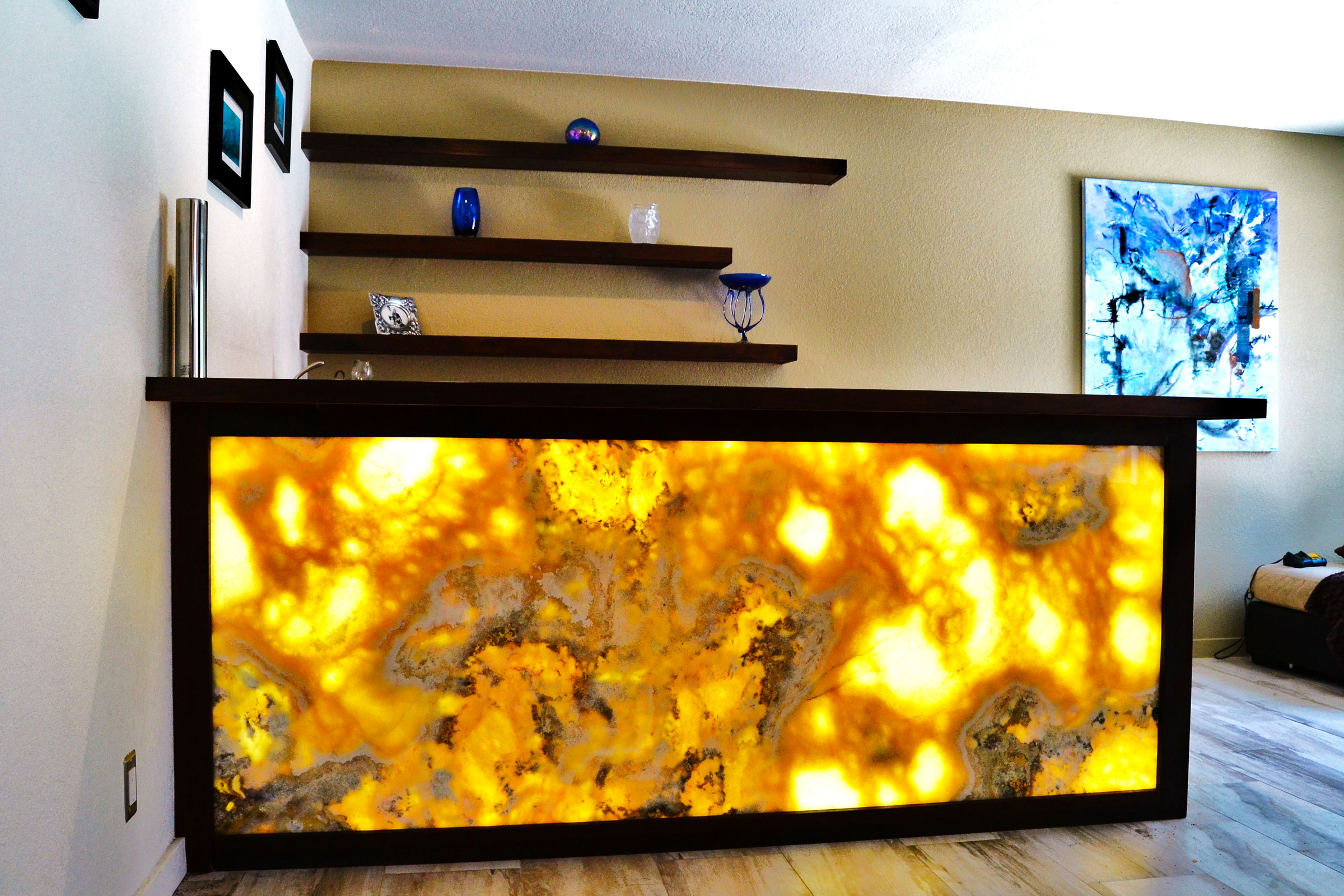 Backlit Onyx Bar