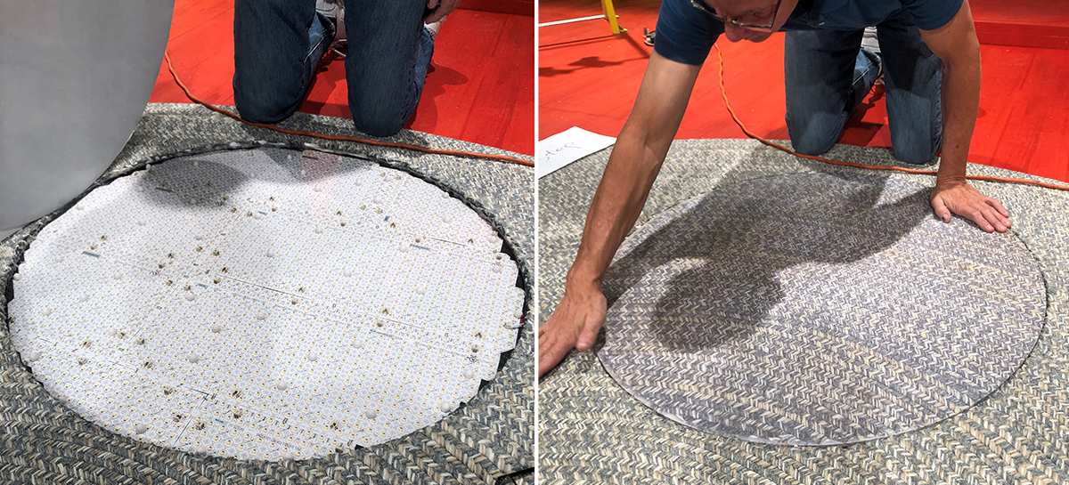 Evo-Lite Team Visits Stage Set of Goodnight Moon