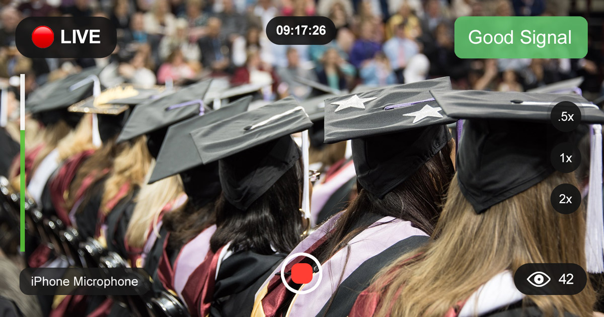 How To Live Stream a Graduation using a Smartphone (on a budget ...
