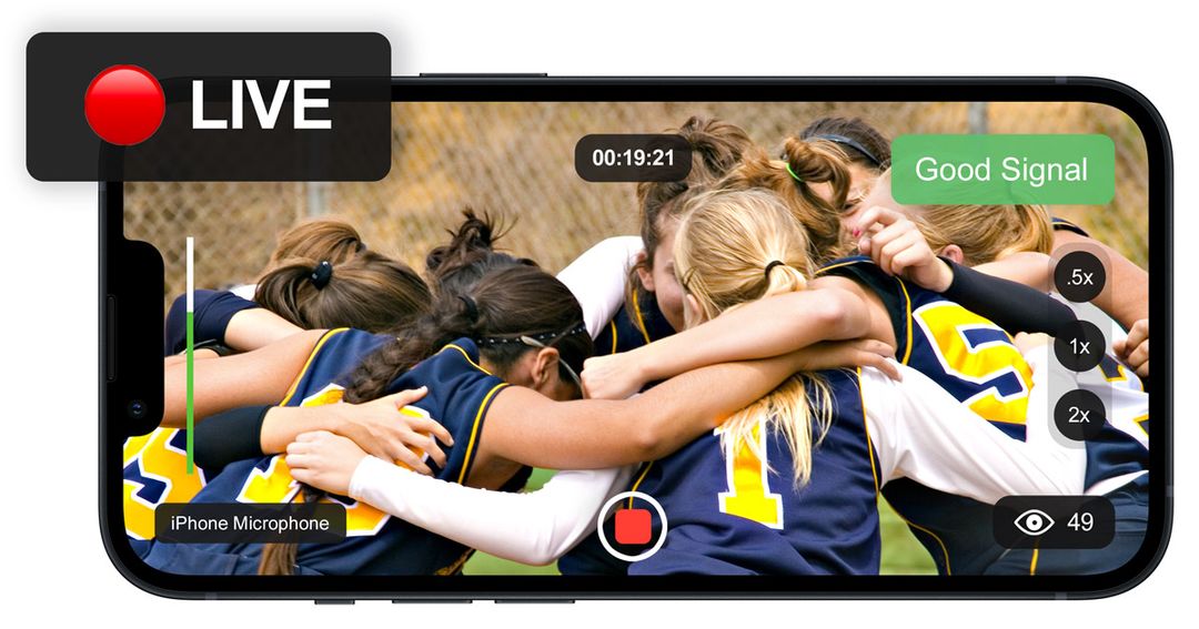 How to live stream youth sports with a smartphone app - EventLive
