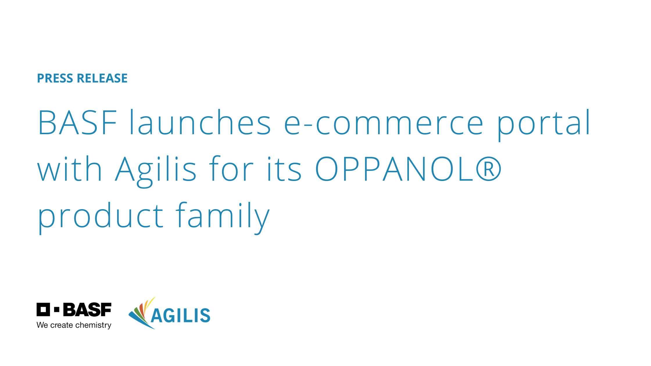 BASF launches e-commerce portal with Agilis for its OPPANOL product family