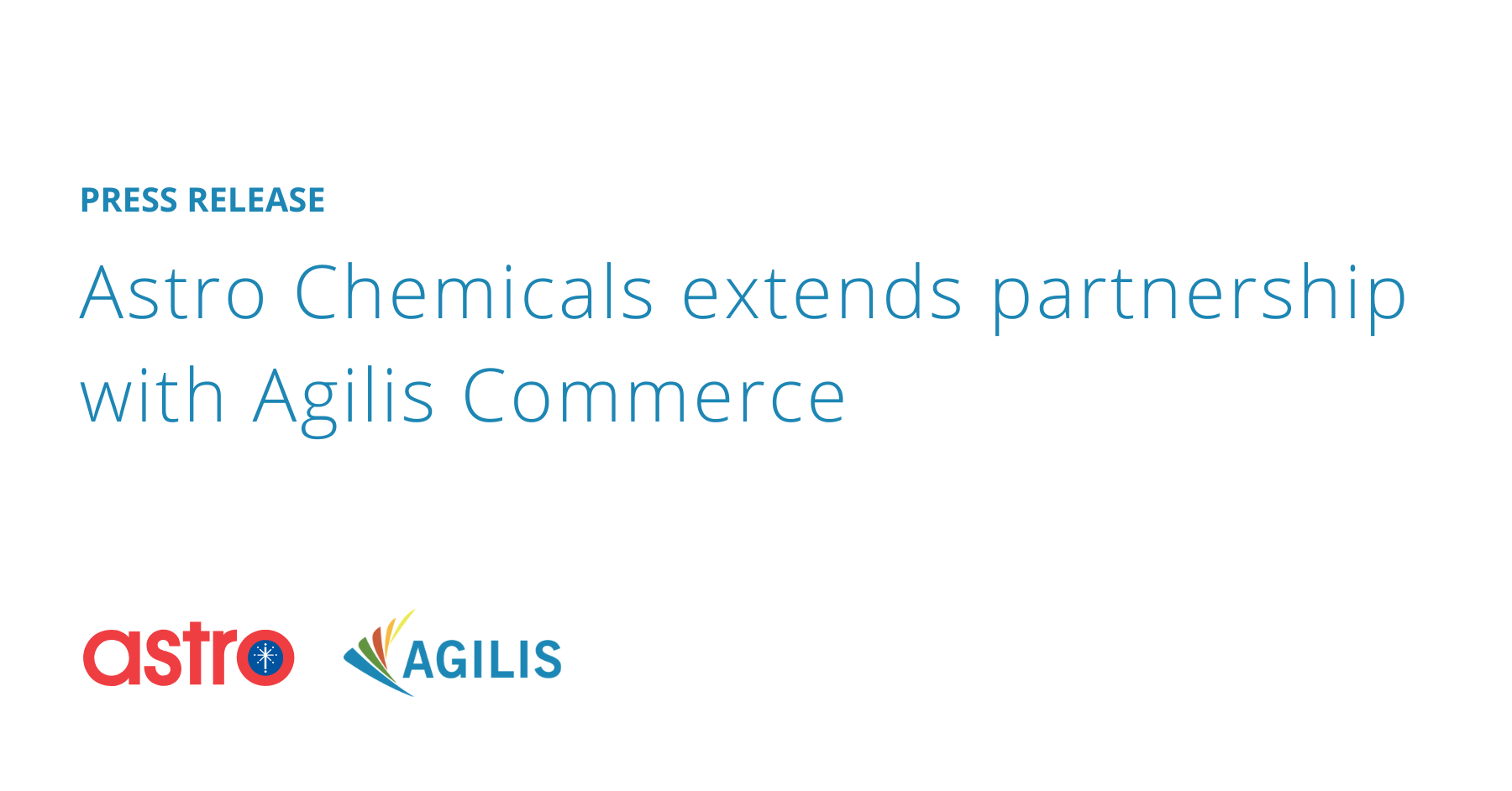 Astro Chemicals extends partnership with Agilis Commerce