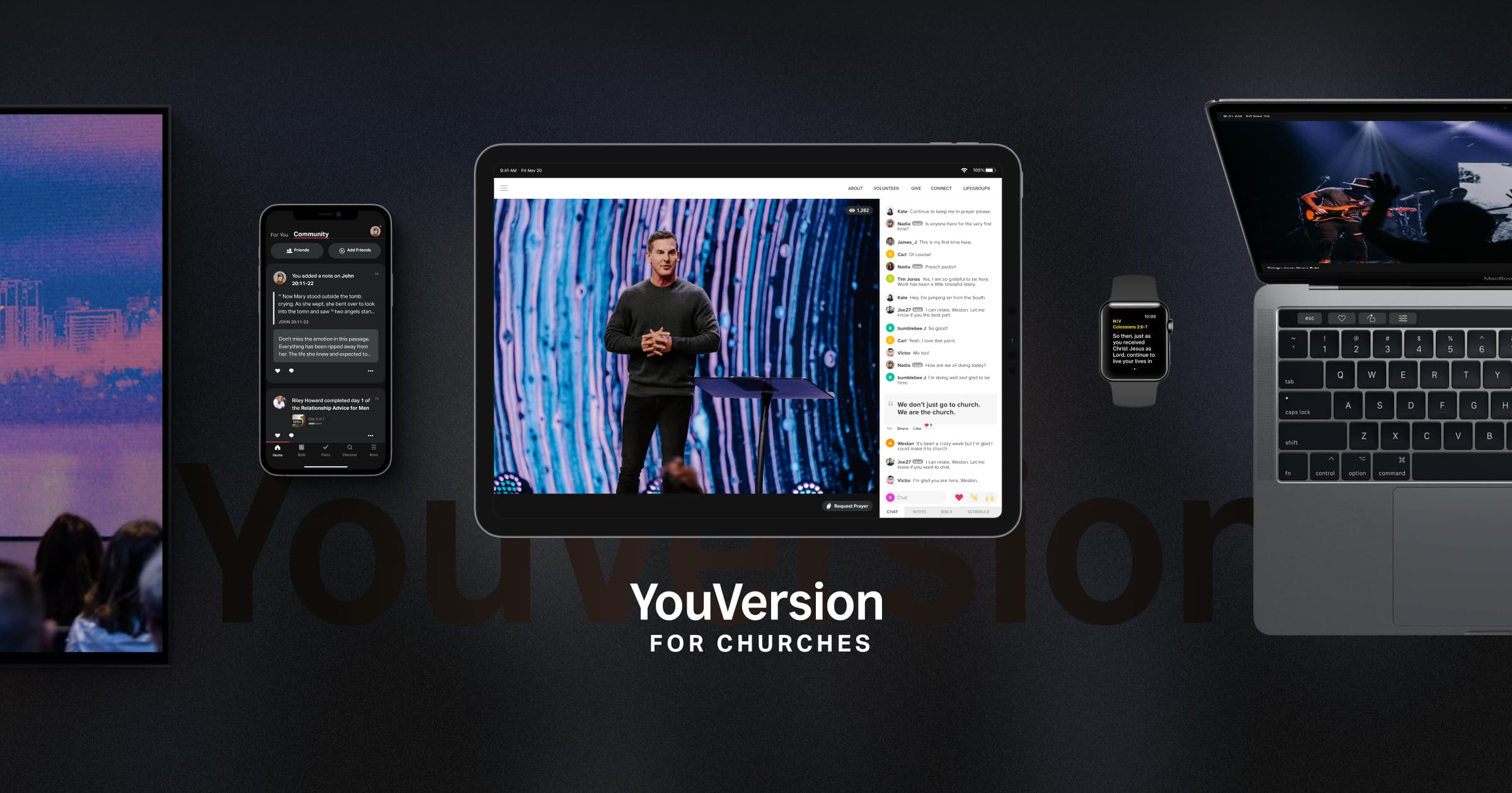 The power of YouVersion. Powering hybrid church.