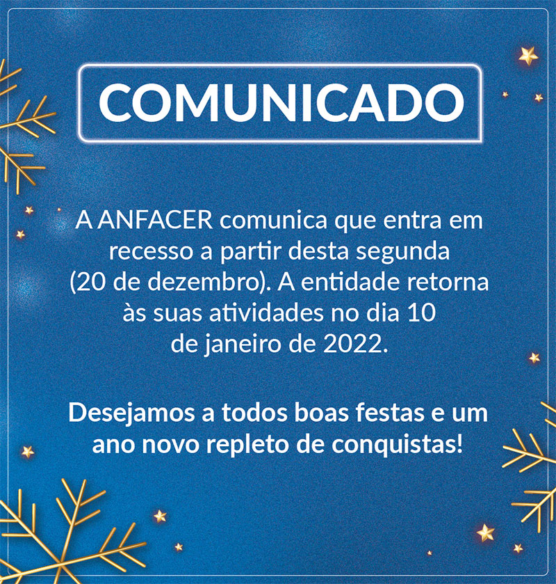 Comunicado de recesso ANFACER