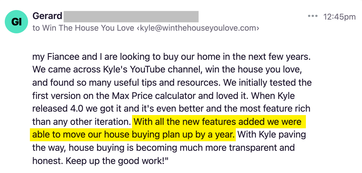 Max Purchase Price Calculator