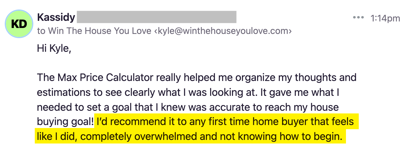 Max Purchase Price Calculator