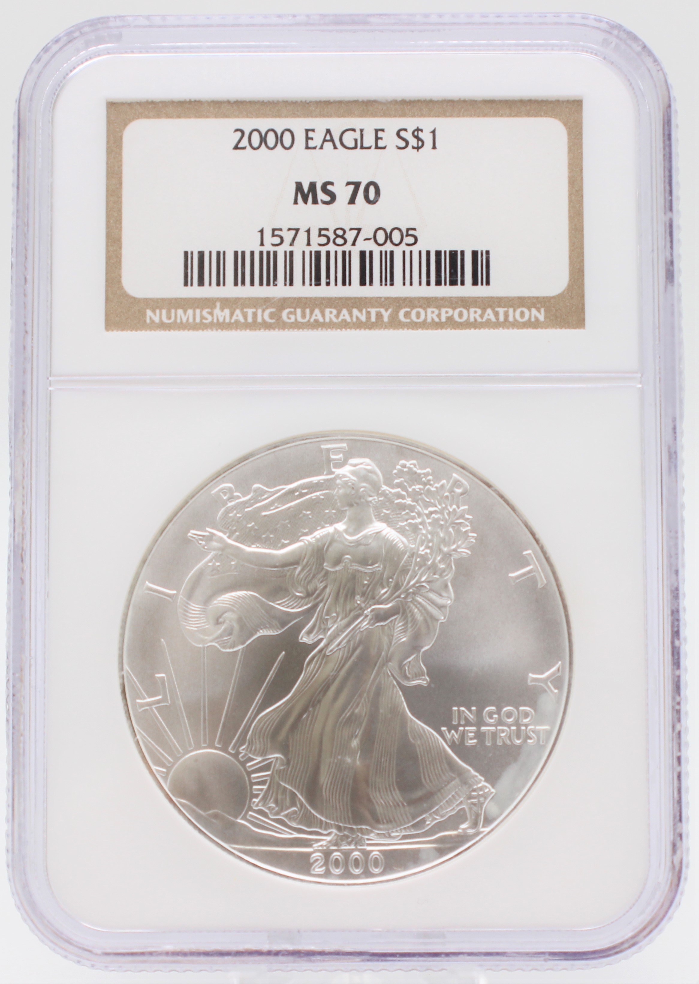 2000 NGC MS70 Silver American Eagle