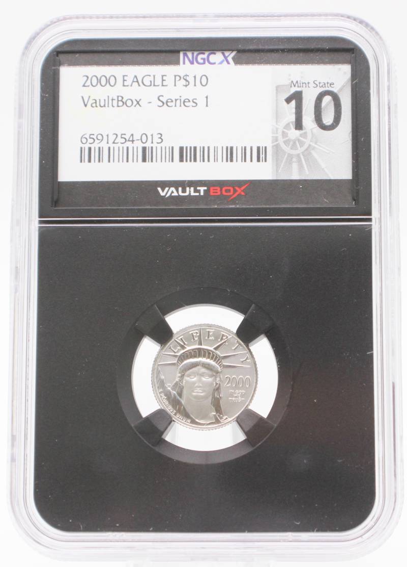 2000 NGCX MS10 $10 Platinum American Eagle