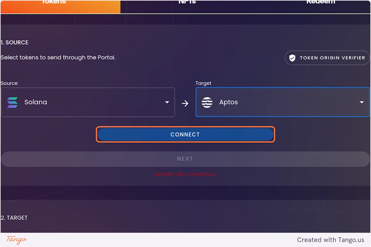 How to bridge doodoo from Solana to Aptos using Portal Bridge