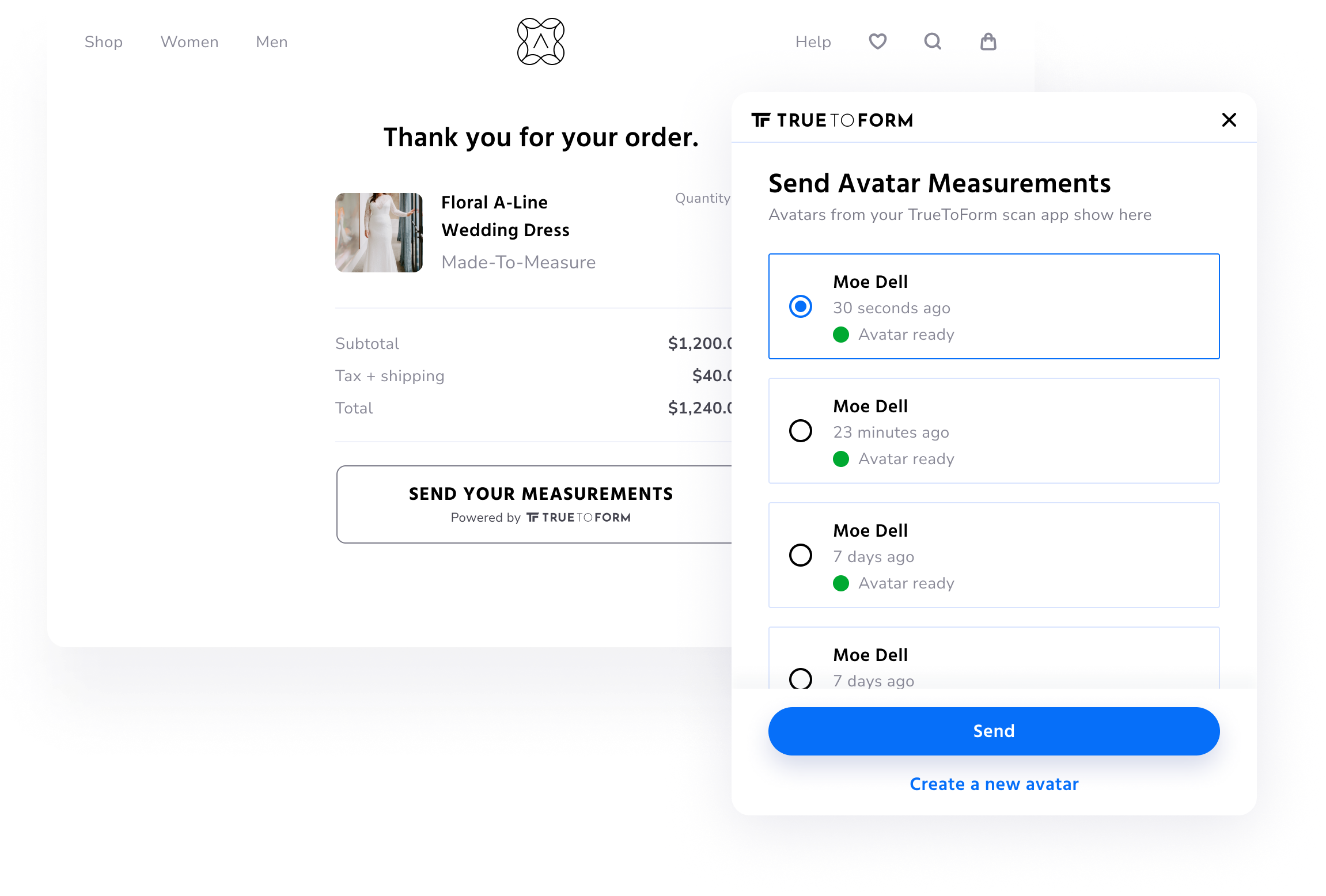 TrueToForm - 3D Body Scan for Measurements