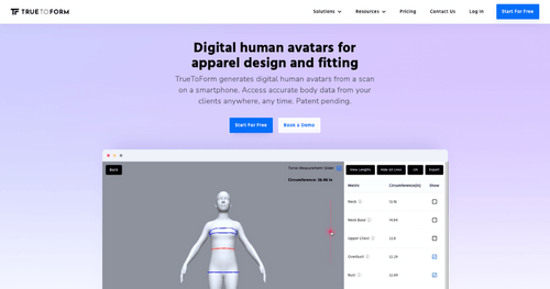 TrueToForm - 3D Body Scan for Measurements