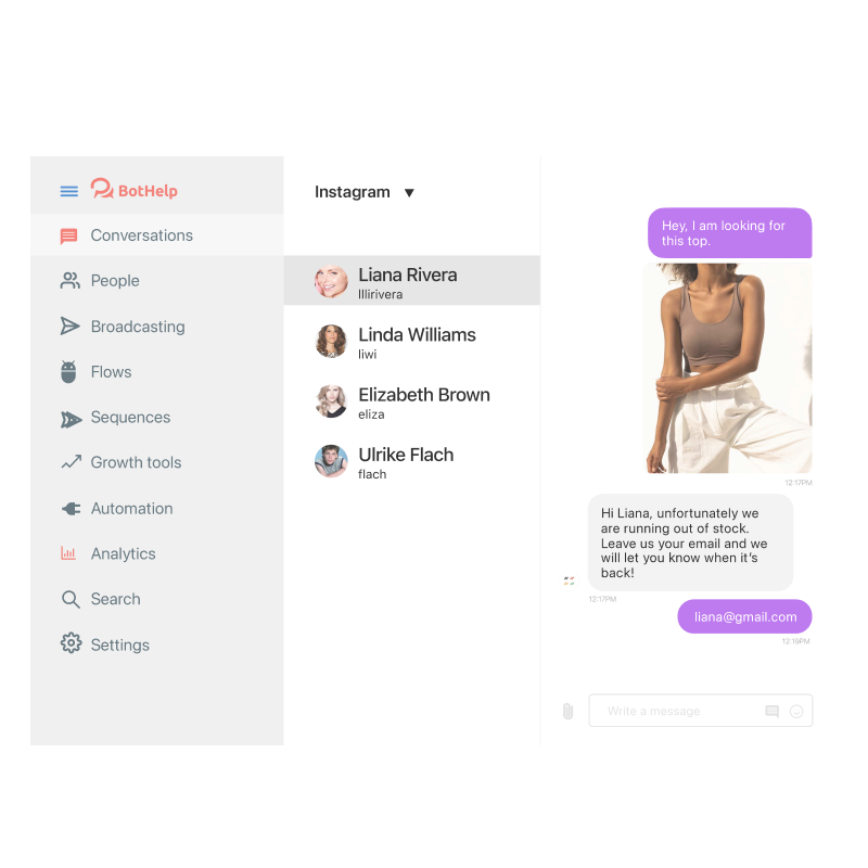 Instagram Chatbot and DM Automation Tool | BotHelp