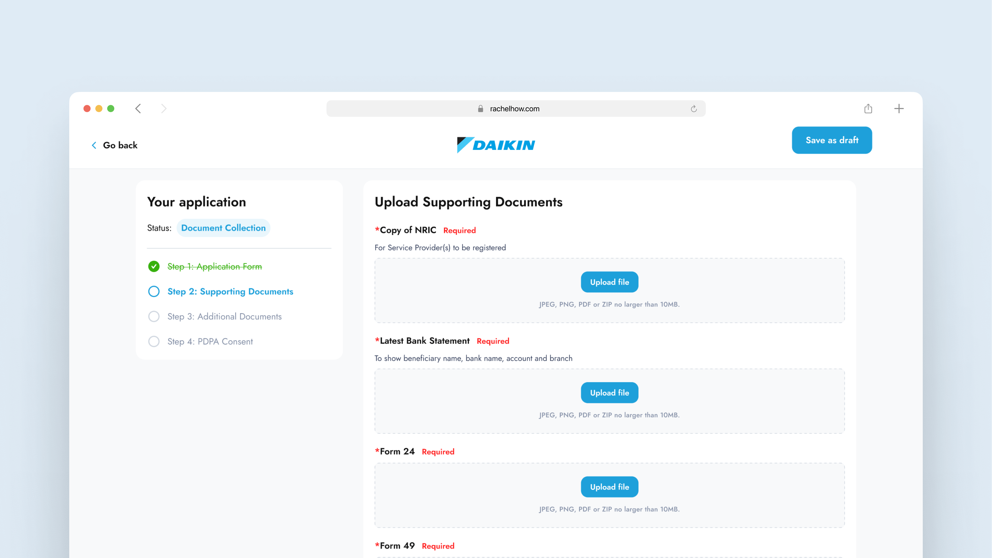 All-in-one system for managing Daikin's service providers. | Rachel How