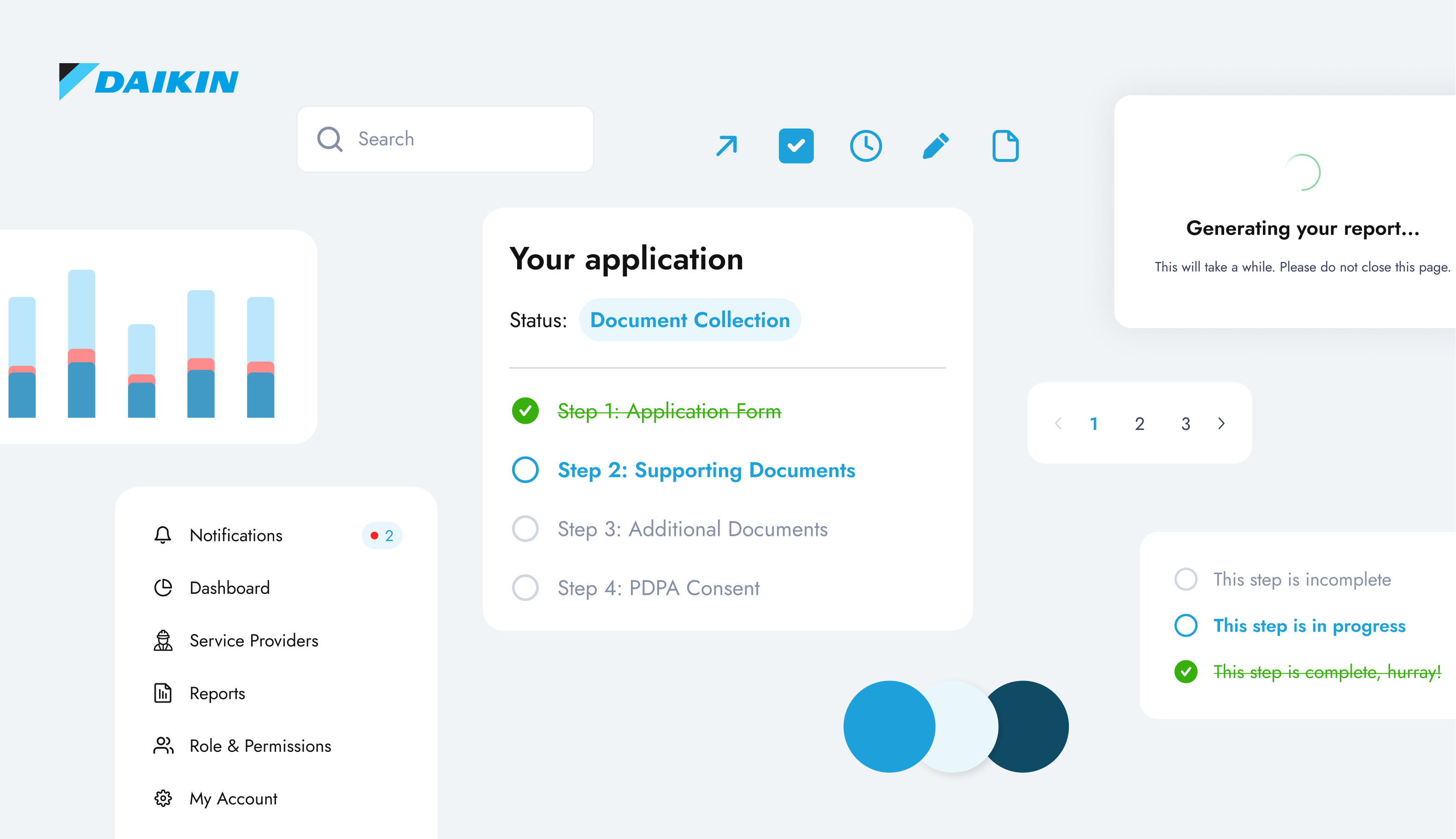 All-in-one system for managing Daikin's service providers. | Rachel How