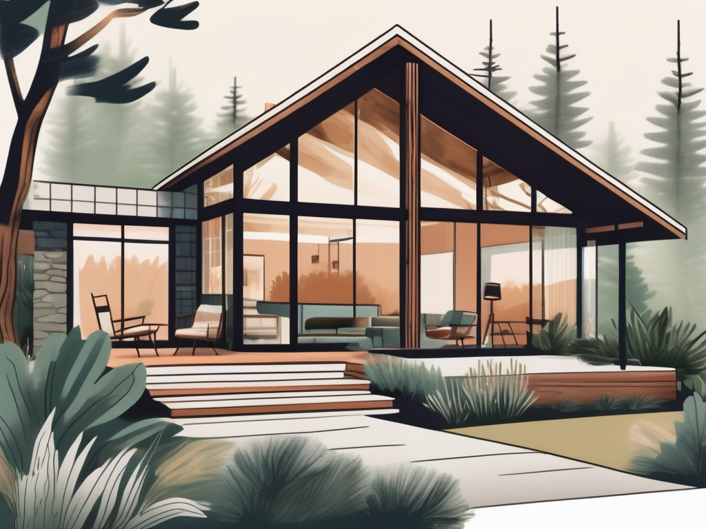 Step Inside the Rustic Mid-Century Modern Home of Kate Jordan