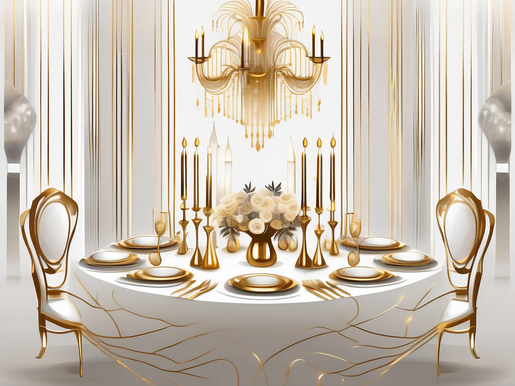 Elevate Your Dining Experience with Stunning Gold Table Decorations