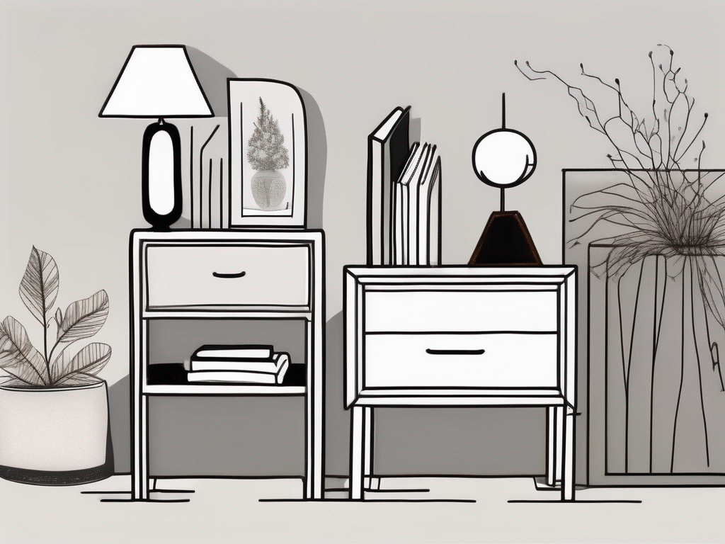 Stylish Ideas for Decorating Mismatched Bedside Tables