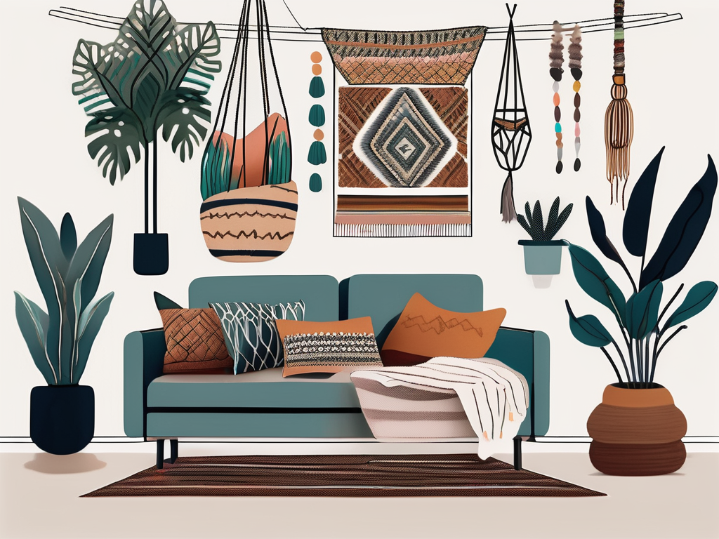 Create a Boho Oasis in Your Living Room, Dining Room, and Bedroom