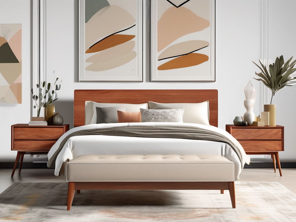 Comparing the Rayford Mid Century Tufted Upholstered Platform Bed by AllModern and a Quagga ...