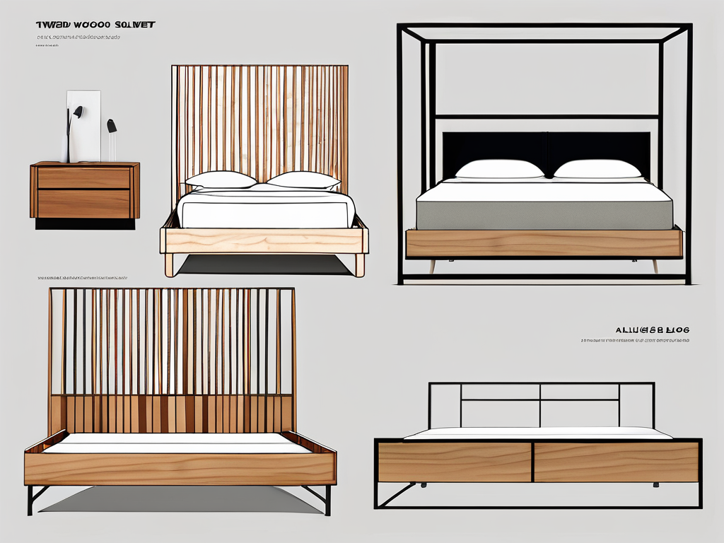 Comparing the Twedt Solid Wood Bed by AllModern with a Quagga Designs ...