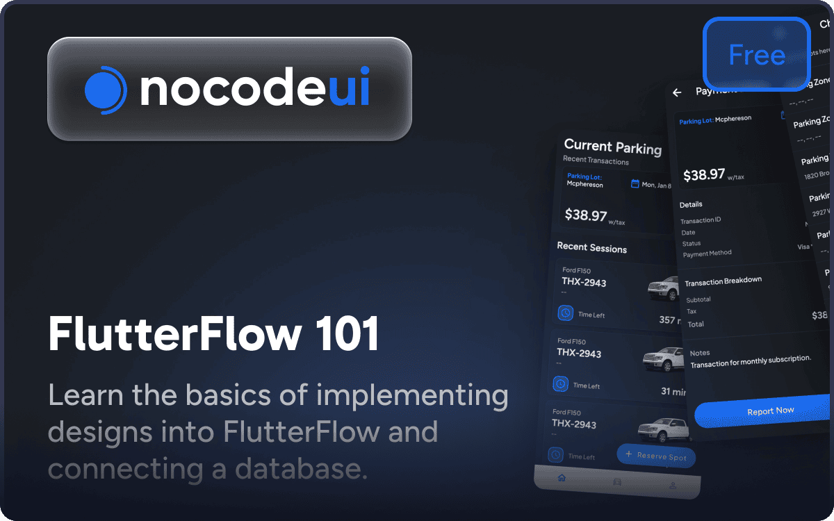 nocodeui || Learn FlutterFlow & Product Design