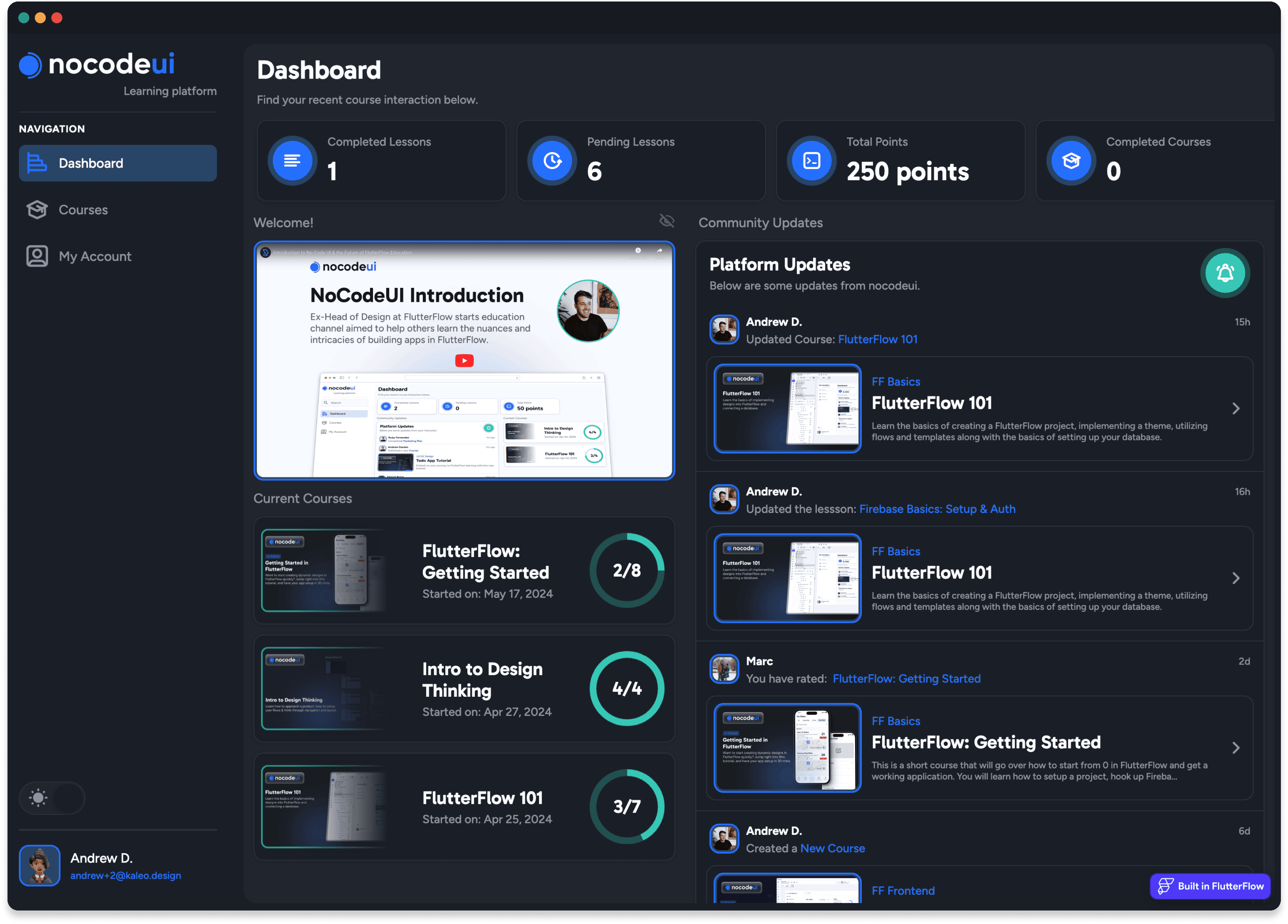 nocodeui || Learn FlutterFlow & Product Design