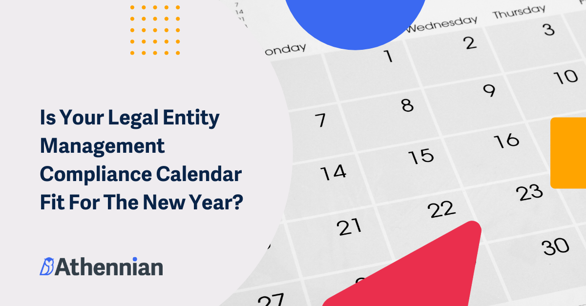 Compliance Calendar: Using a Calendar for Entity Management