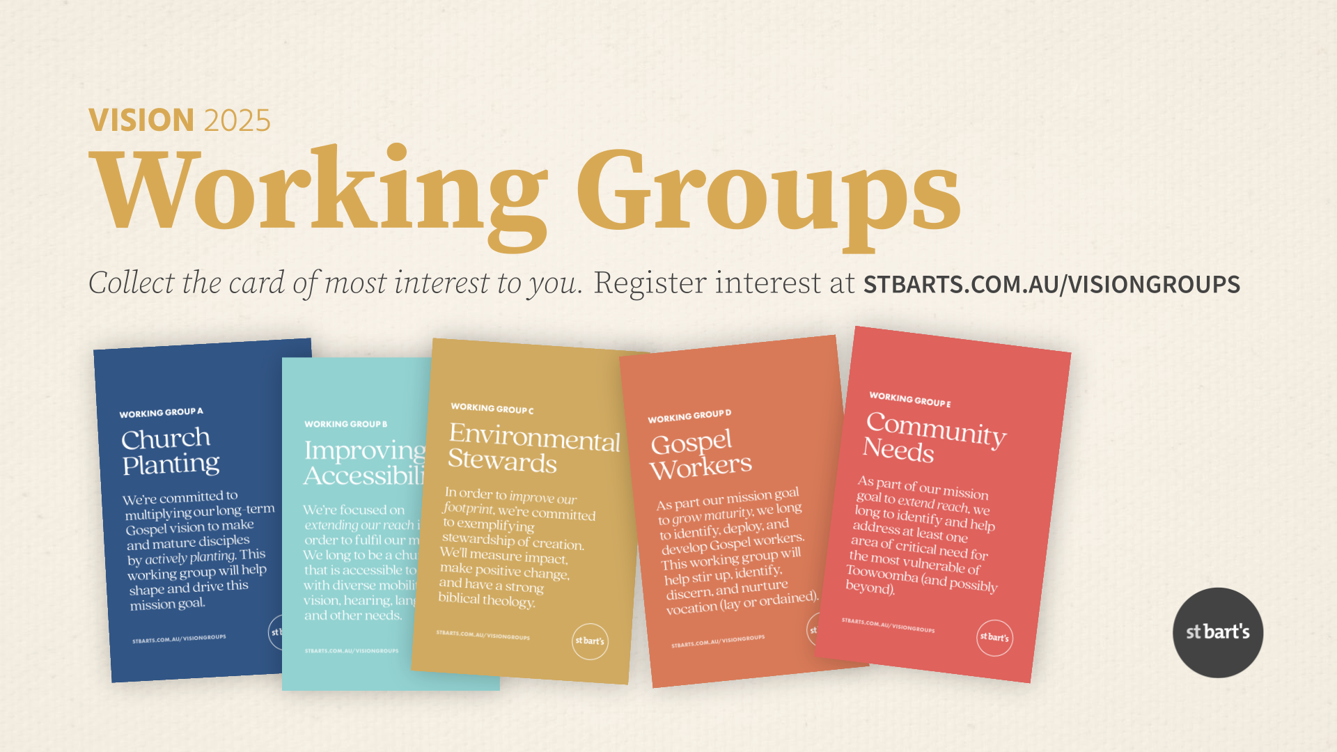 Vision 2025 Working Groups