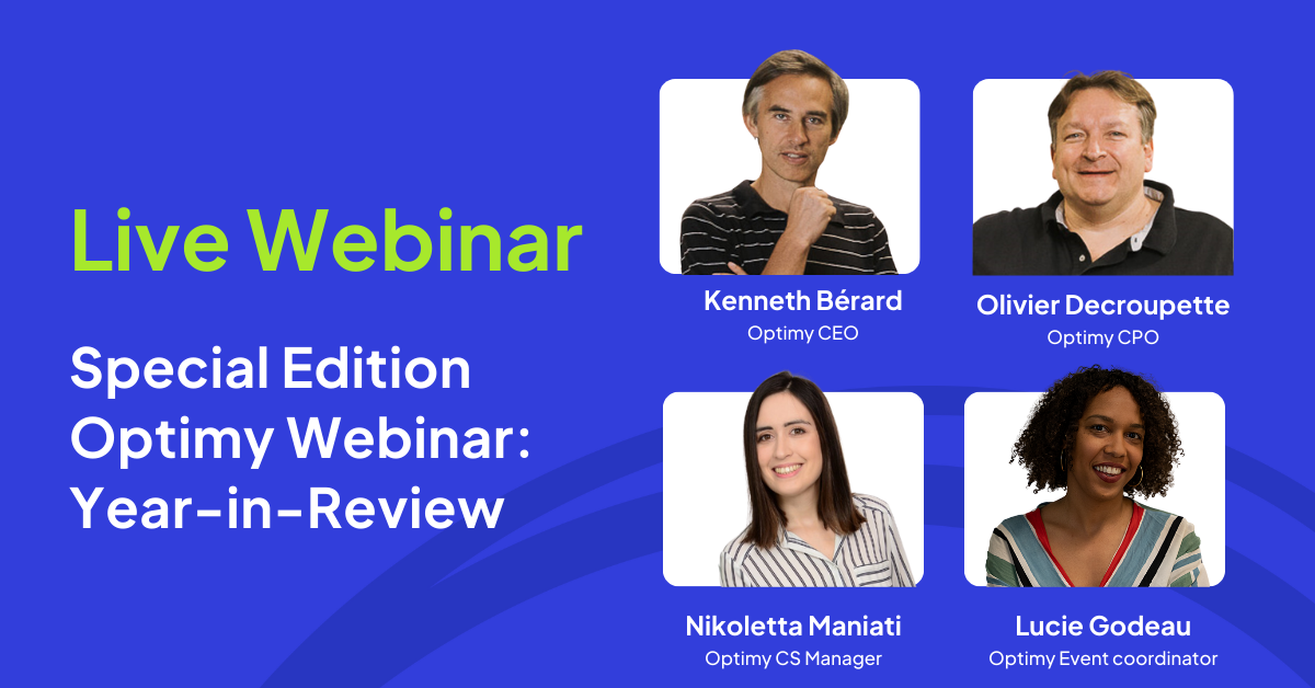 Special Edition Optimy Webinar: Year-In-Review