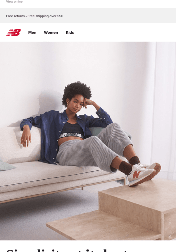 New Balance - Fashion Ecommerce Marketing Strategy Example.