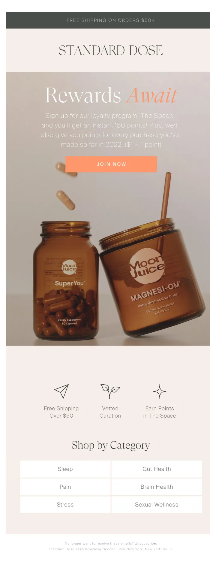 Loyalty Program - Email Marketing Examples for eCommerce