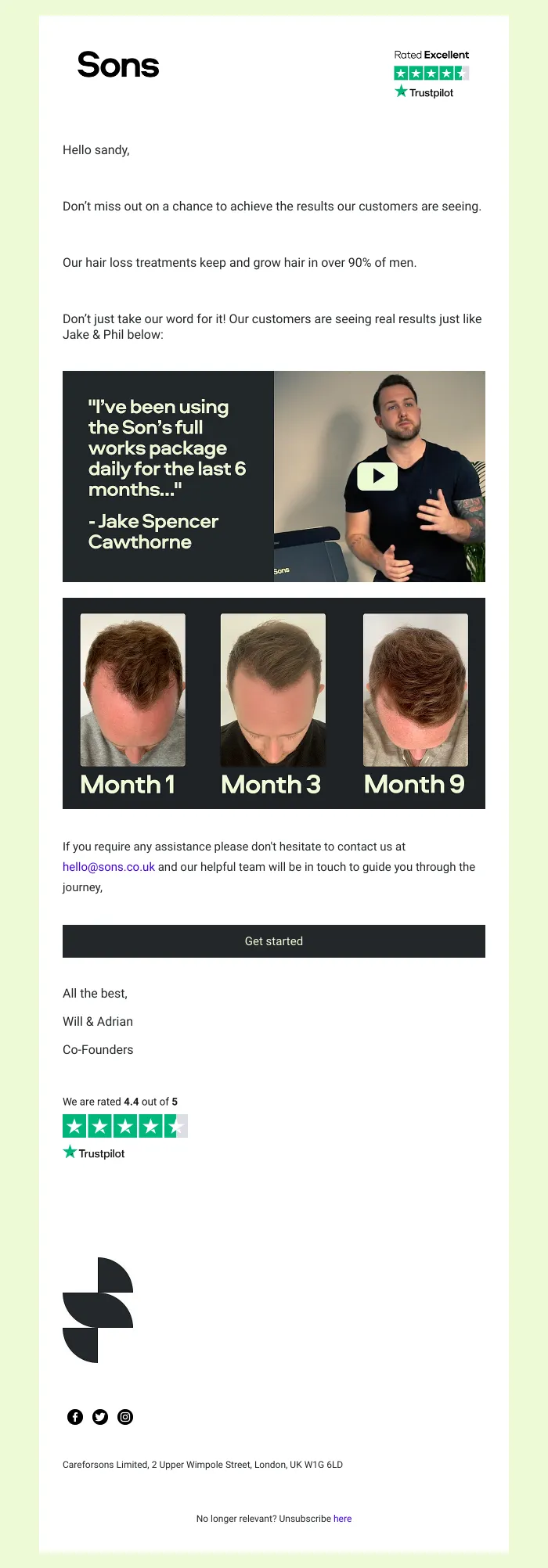 Let’s see the results - Email Marketing Examples for eCommerce