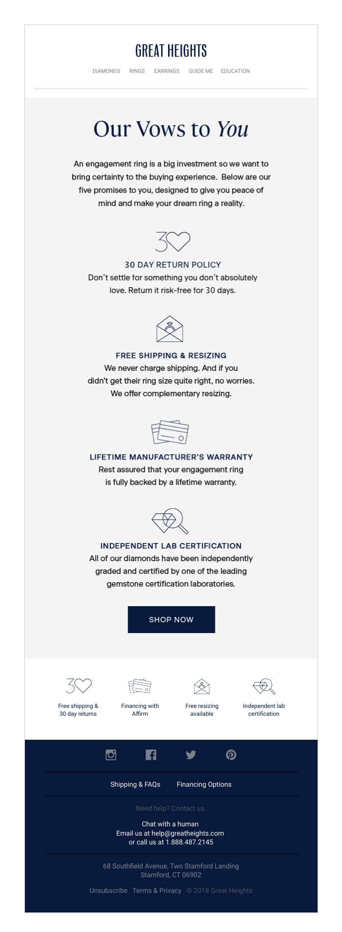 Welcome Flow Email Examples and Best Practices for the Jewelry Industry ...