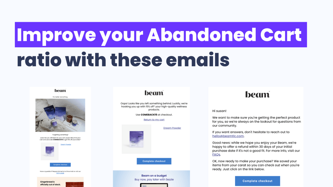 Fix your Abandoned Cart issue with this example [Supplements Case Study ...