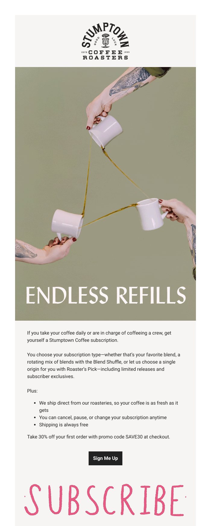 Email Marketing Best Practices by Coffee DTC Brands | Marketing