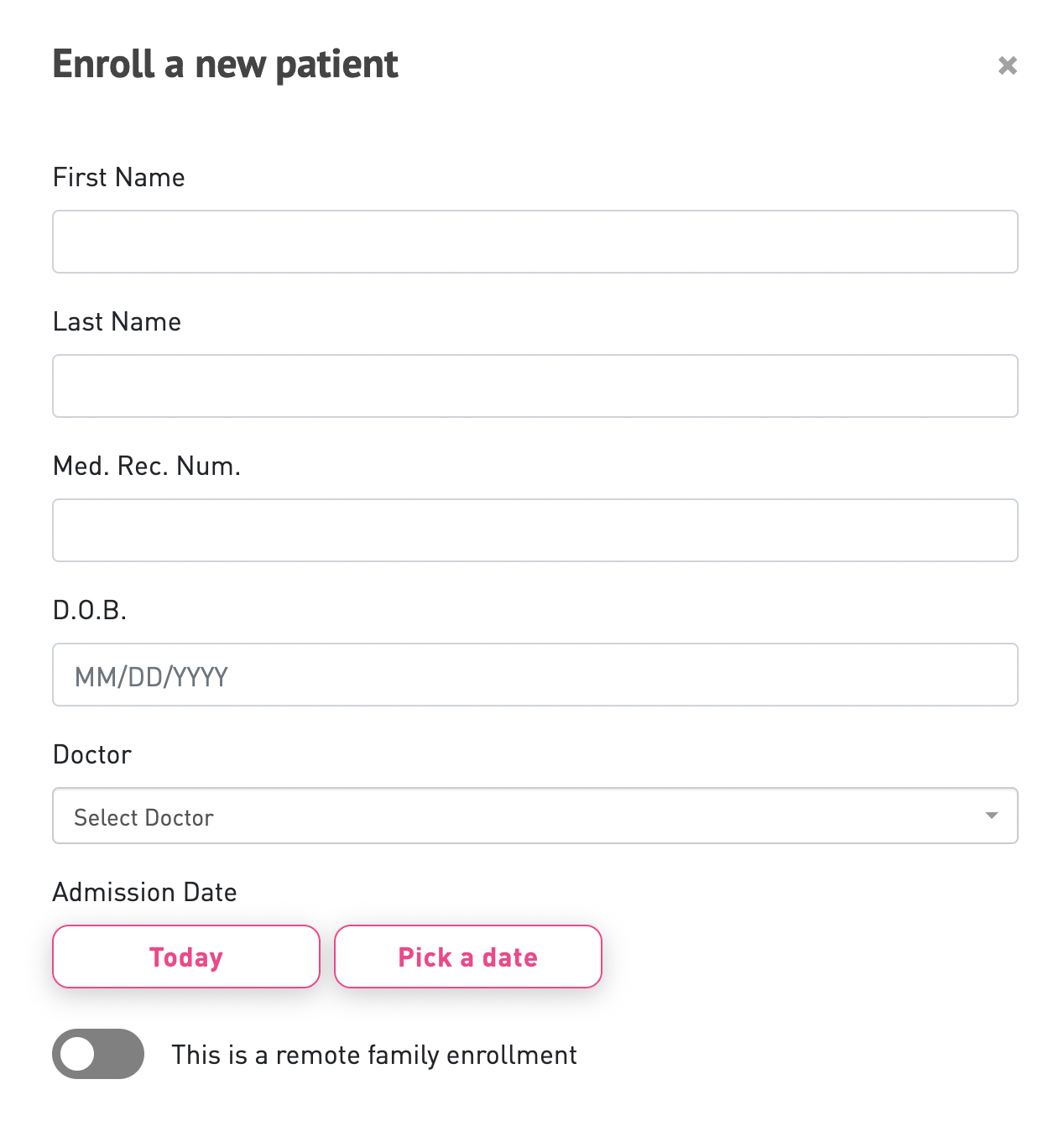 How do I enroll a patient?