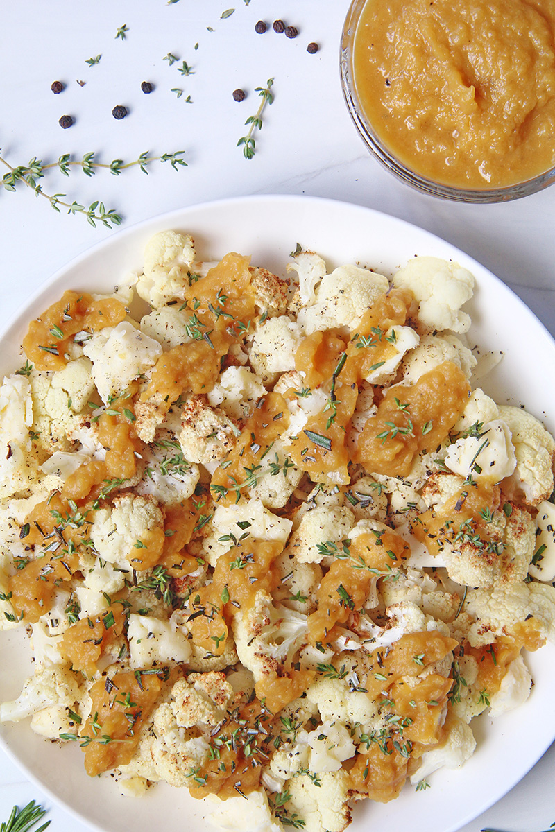 Cauliflower Poutine with Vegan Squash Gravy