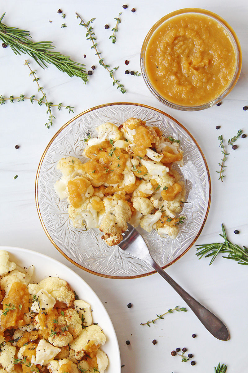 Cauliflower Poutine with Vegan Squash Gravy