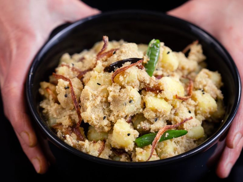 Alu Posto—detailed recipe with video | Bong Eats recipe