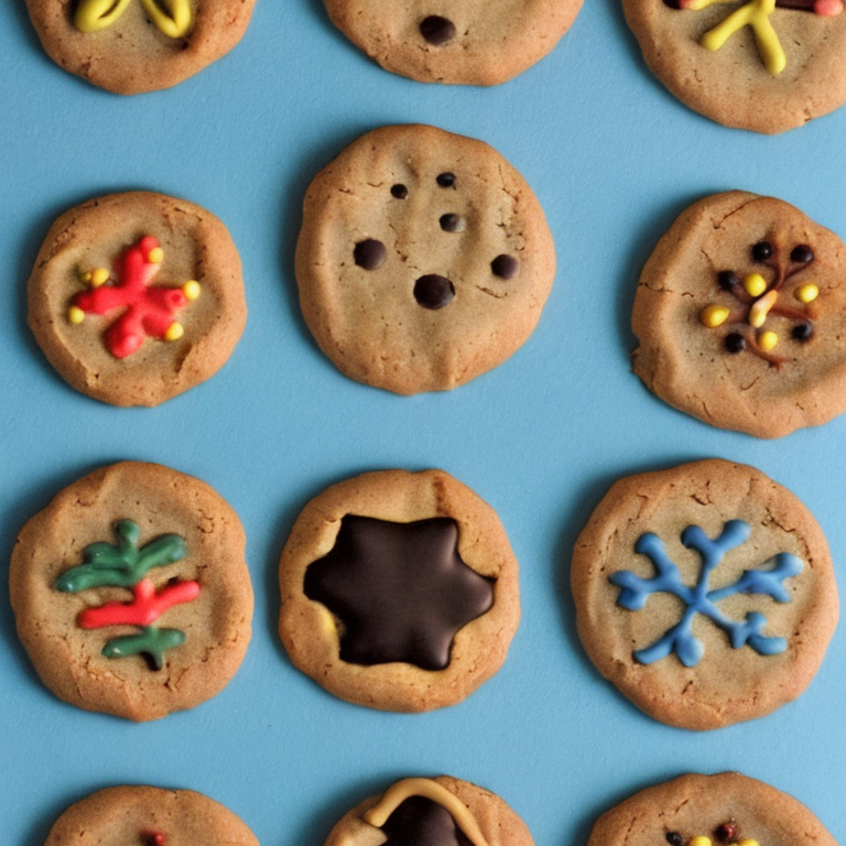 Bilder von Plätzchen - KI-generierte Bilder