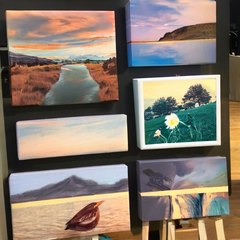 Bilder von Leinwänden - KI-generierte Bilder