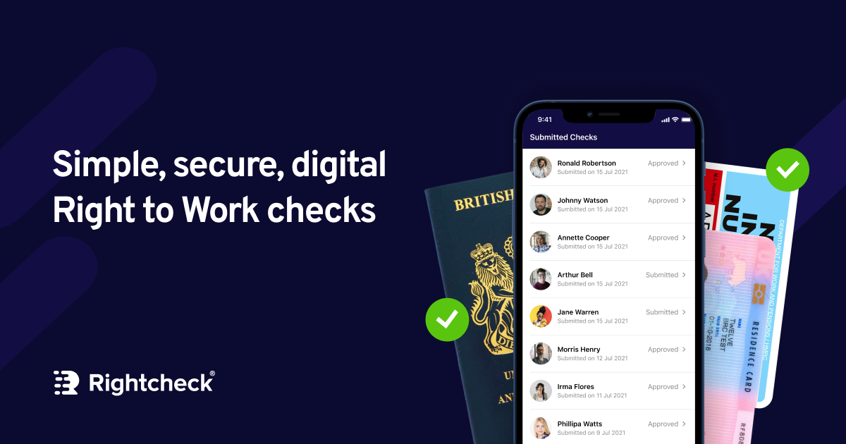 Rightcheck - Simple, Secure, Digital Right to Work Solution