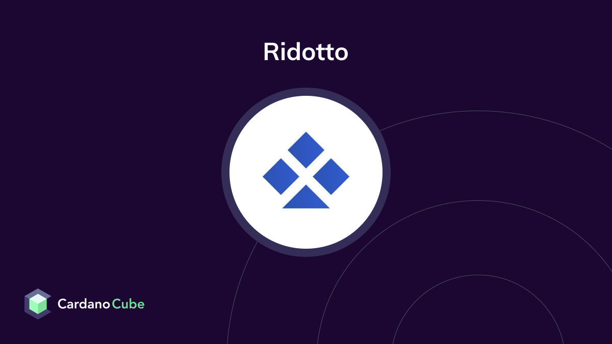 Ridotto (RDT) on the Cardano Blockchain | Prices, Charts, Teams ...