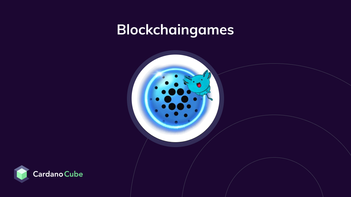 Blockchaingames (BCG) on the Cardano Blockchain | Prices, Charts, Teams & Ratings - CardanoCube.com