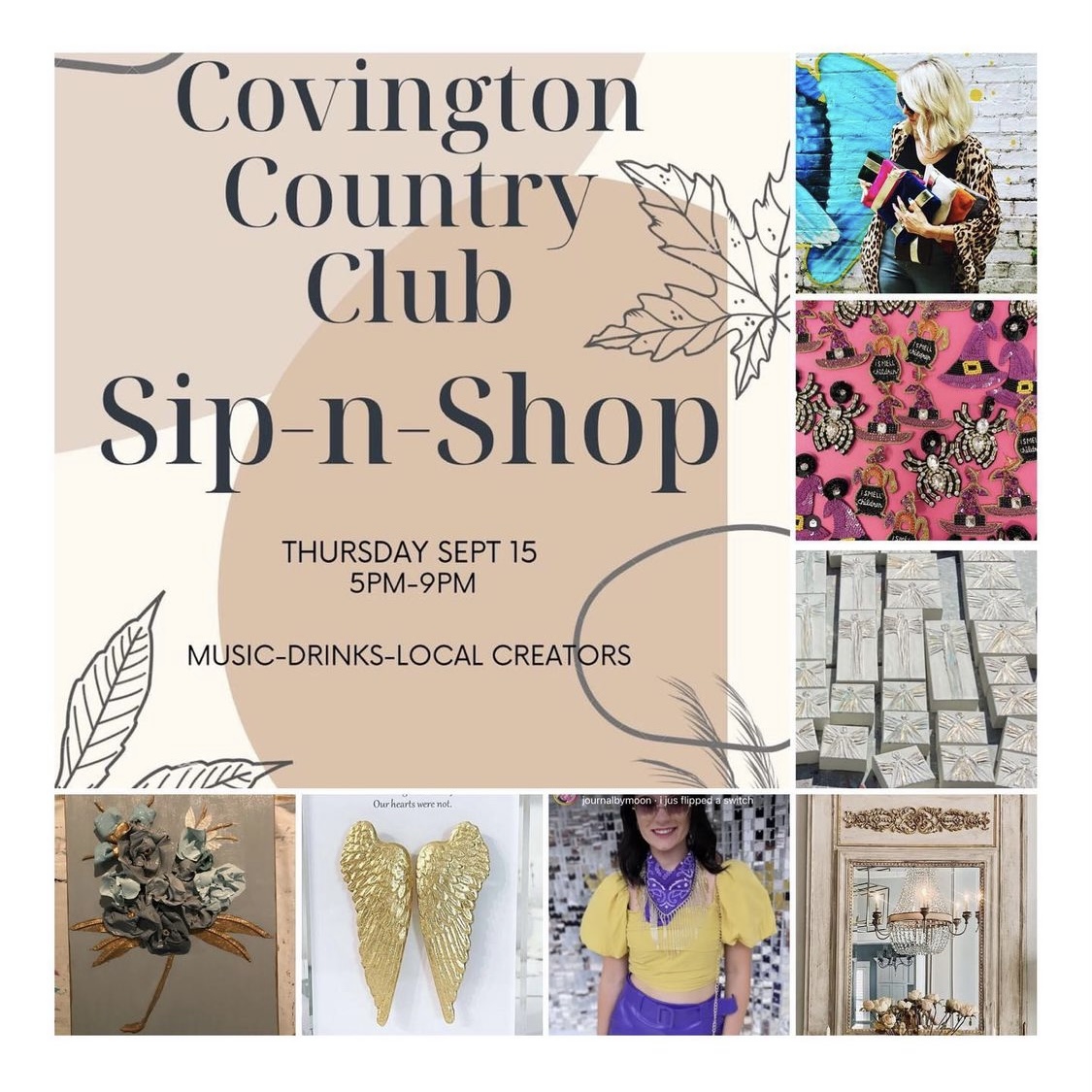 Sip-n-Shop - Sep 15, 2022 - The Covington Country Club