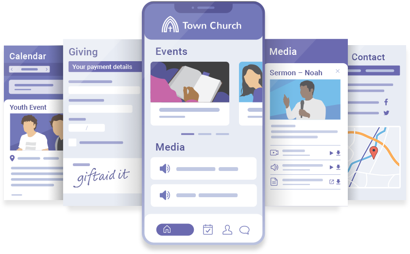 Hubb.Church - Church App, Website and Admin/Comms Features