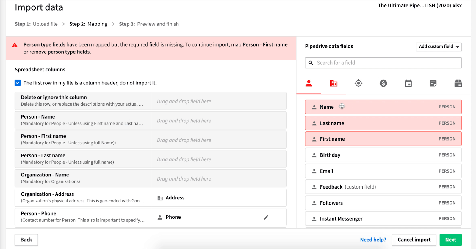 Move your data from Snowflake to Pipedrive | Census