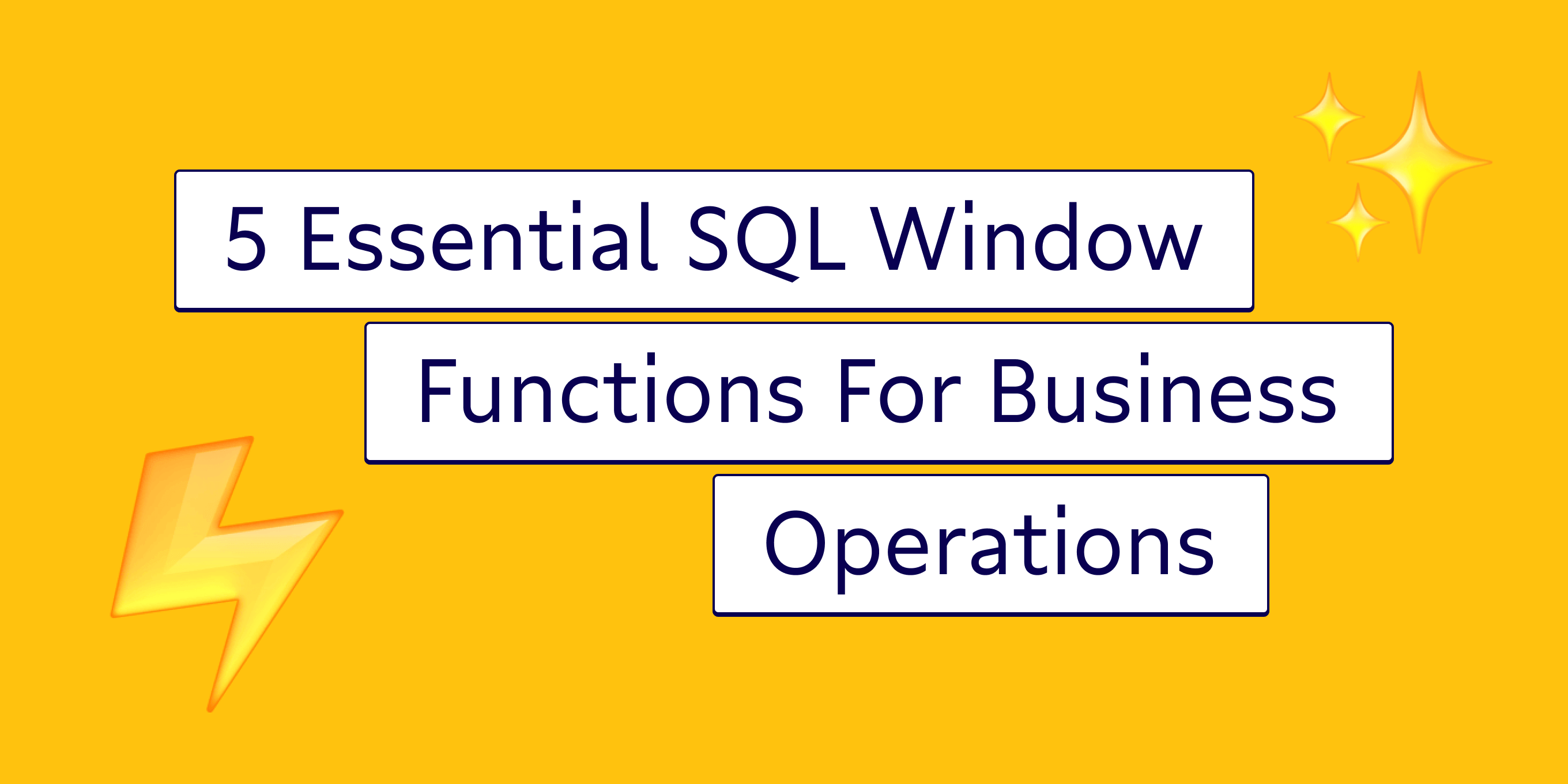 Essential SQL window functions for business operations | Census